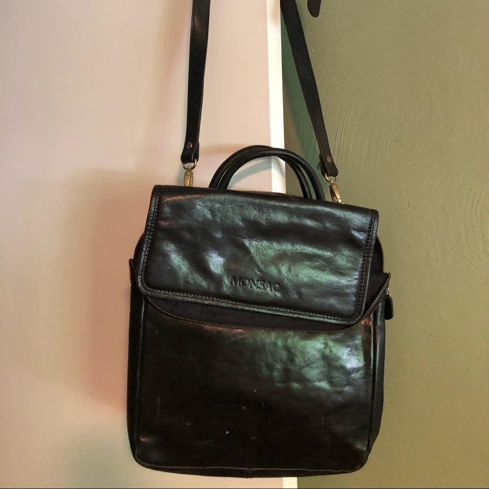 Monsac Leather Briefcase. - Gem